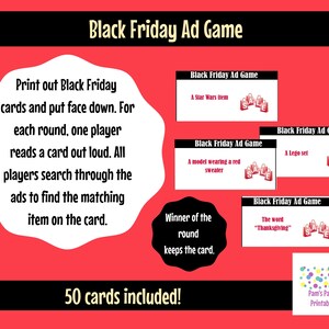Printable Black Friday Ad Game - Great Family Game for Thanksgiving ...
