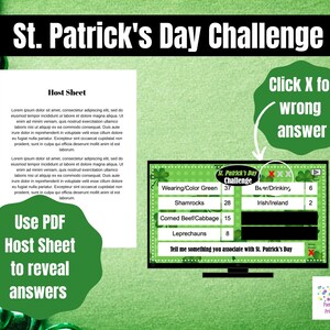Virtual Bundle St. Patrick's Day Scattergories Powerpoint Game, St Pats ...