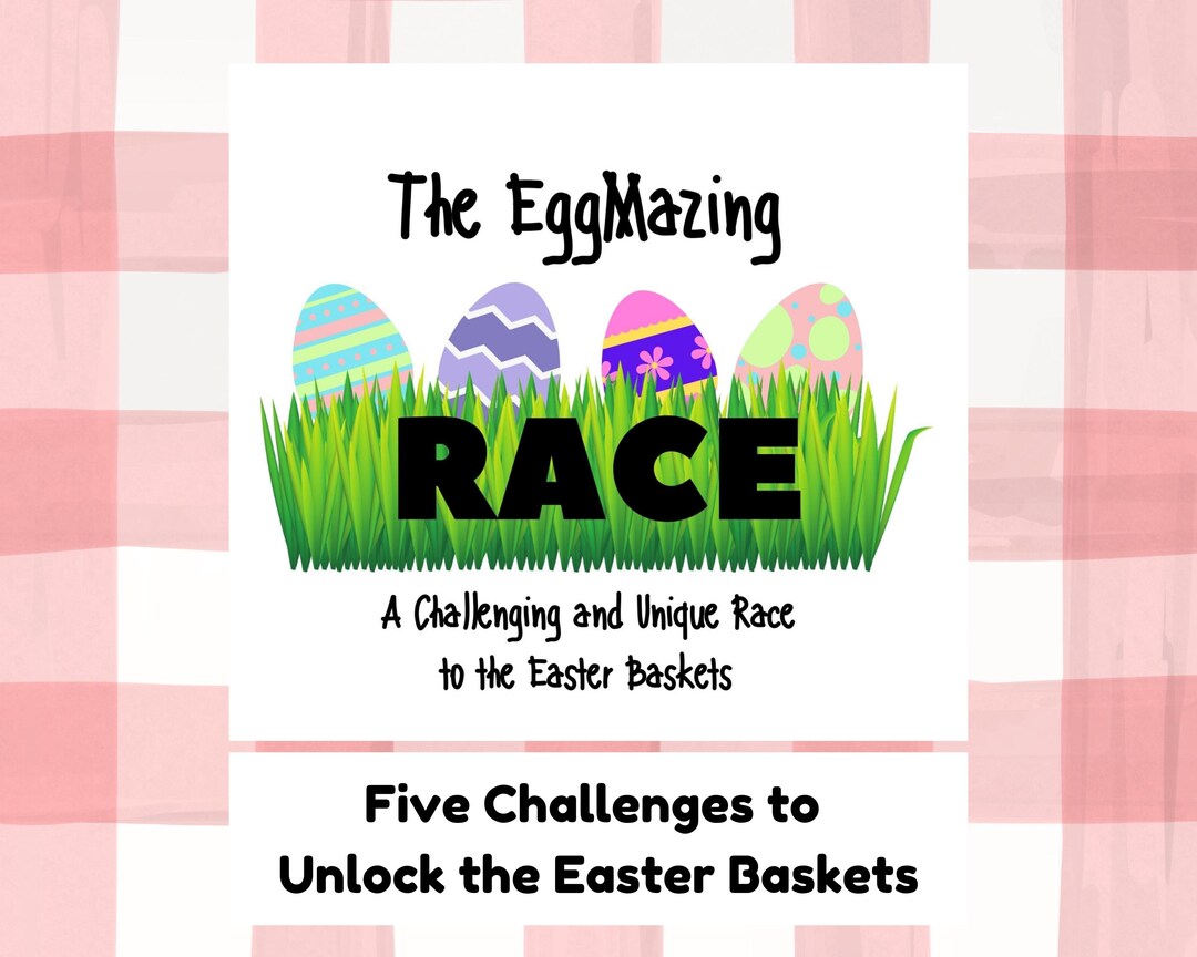 The Eggmazing Race Easter Game Printable Easter Competitive Challenge ...