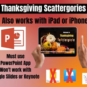 Thanksgiving Scattergories Powerpoint Game Halloween Themed Word Game ...