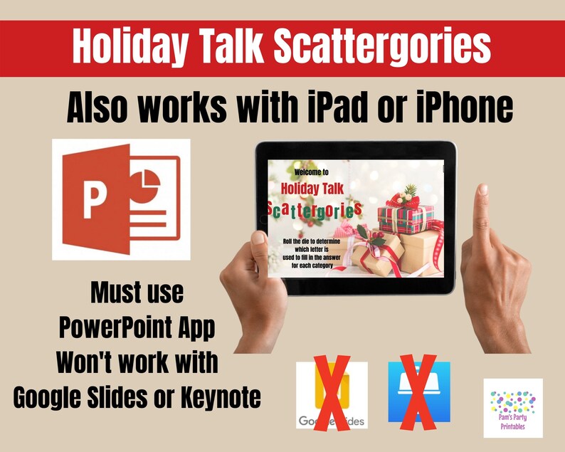 Christmas Scattergories Game: Holiday Powerpoint Game (digital Download ...