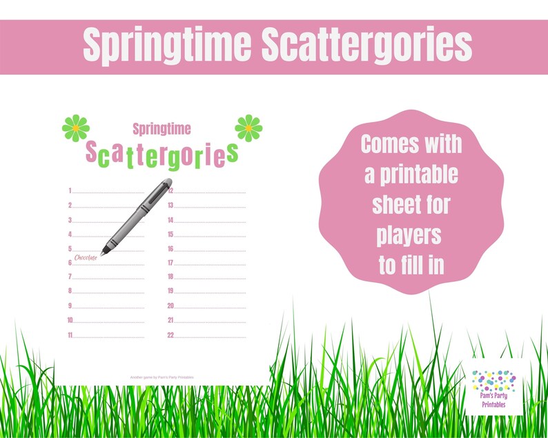 Virtual Game Large Screen Game Springtime Easter - Etsy