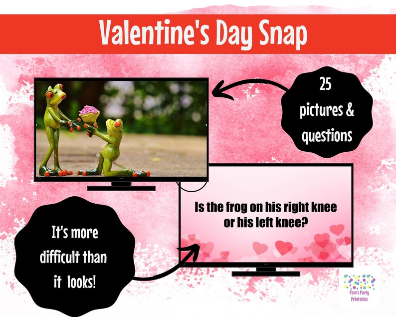 Virtual or Large Screen Valentines Game Bundle. Zoom Game - Etsy