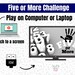 Virtual Game Five or More Challenge Powerpoint Game, Interactive ...