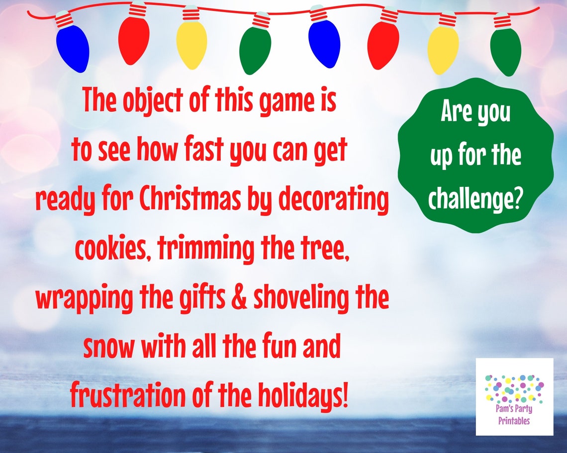 The Amazing Christmas Race to the Gift. A Unique Way to | Etsy