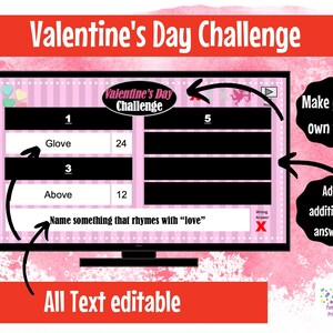 Virtual or Large Screen Valentines Game Bundle. Zoom Game, Powerpoint ...