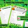 Virtual Bundle St. Patrick's Day Scattergories Powerpoint Game, St Pats ...