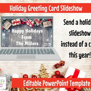 DIY Digital Holiday Christmas Card Slideshow Template -christmas ...