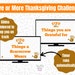 Thanksgiving Five or More Challenge Game Friendsgiving Game - Etsy