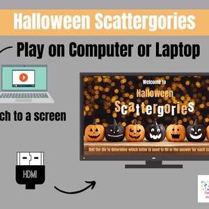 Halloween Scattergories, Powerpoint Game, Halloween Game, Team Meeting ...
