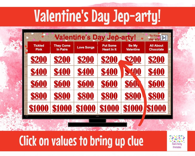 Virtual or Large Screen Valentines Game Bundle. Zoom Game - Etsy