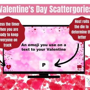 Valentine's Day Scattergories, Powerpoint Game, Galentine's Game, Team ...