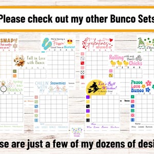 Sunflower Bunco Sheets. September Bunco Sheets, Autumn Bunco, Bunco ...