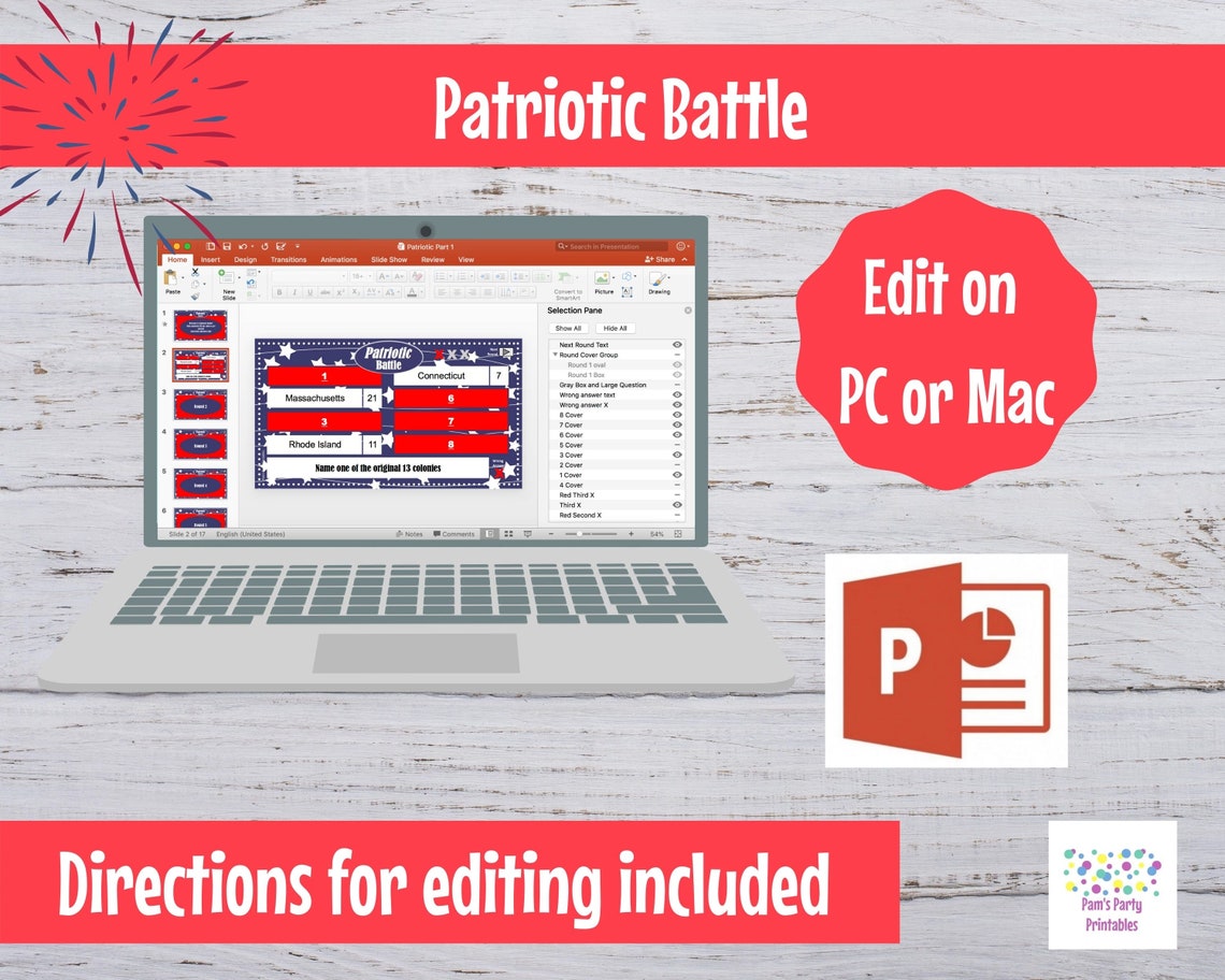 Virtual Game Patriotic Battle for 4th of July Memorial Day | Etsy