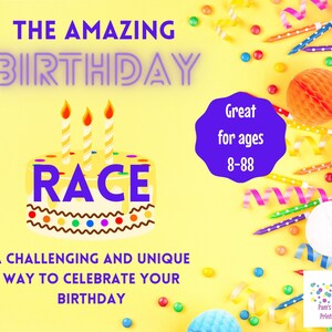 The Amazing Birthday Race to the Gifts - A Unique Birthday Party Game ...