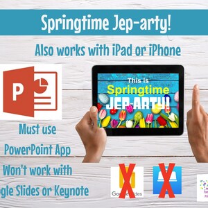 Large Screen or Virtual Game Springtime Jep-arty! Trivia Game ...