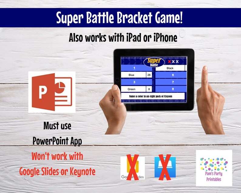 Virtual Game Super Battle Game Editable Powerpoint Game - Etsy
