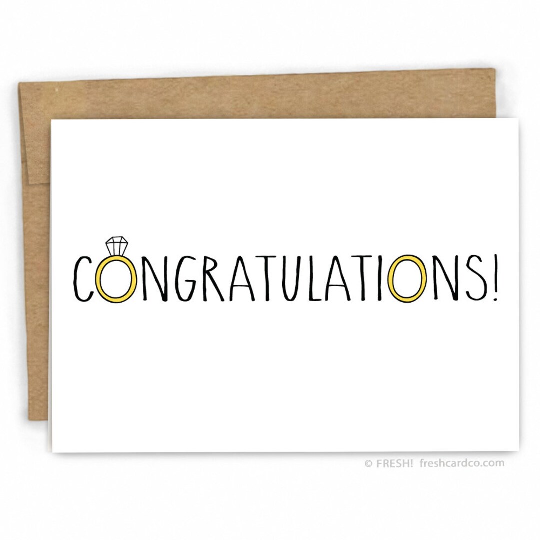 Wedding Congratulations Rings