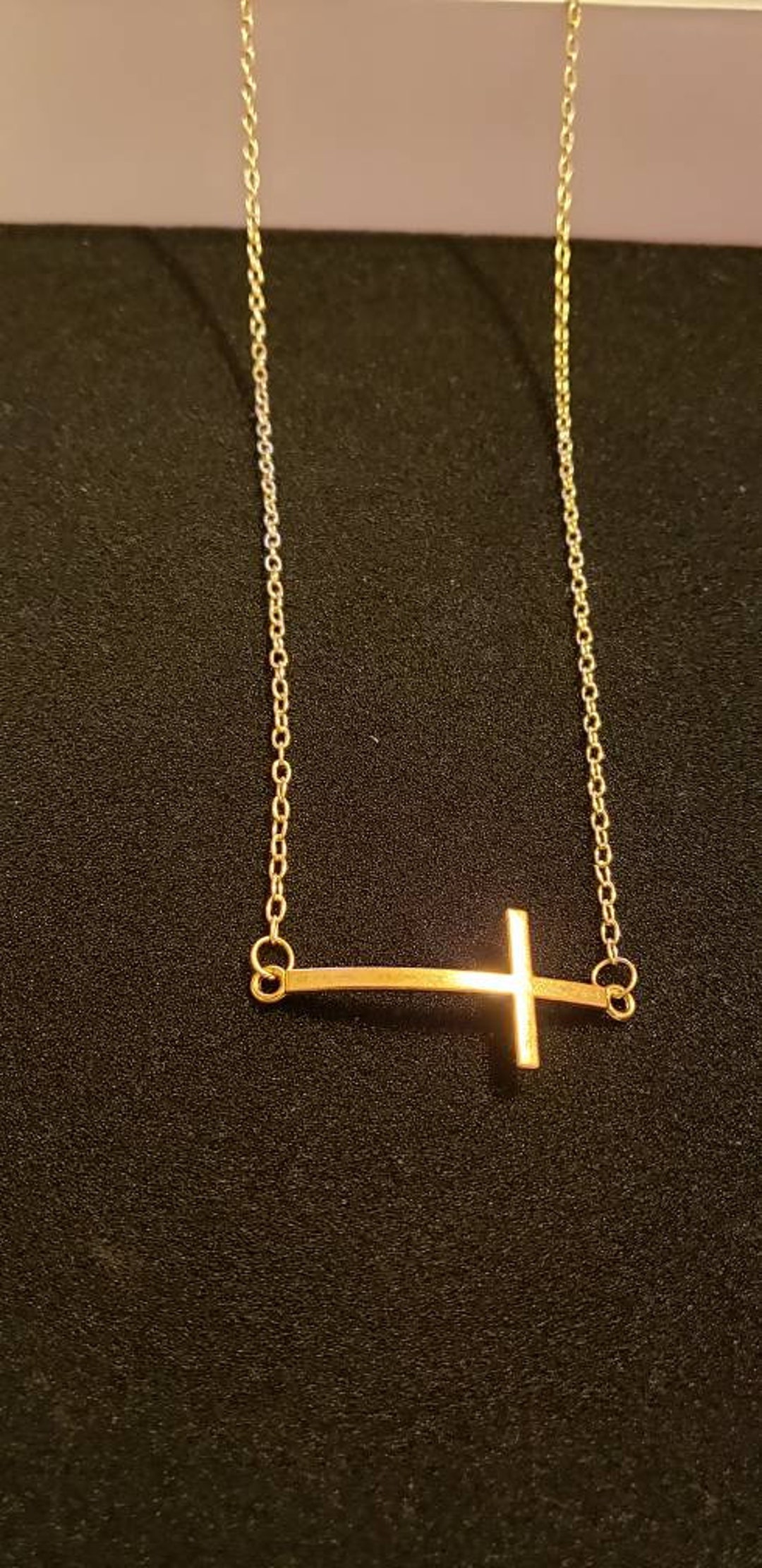 Pendentif Croisé Chaîne Collier LatéraleMent Croix Jésus - Etsy France