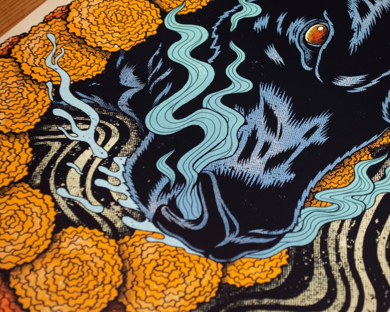 FOALS Black Bull Print | Etsy UK