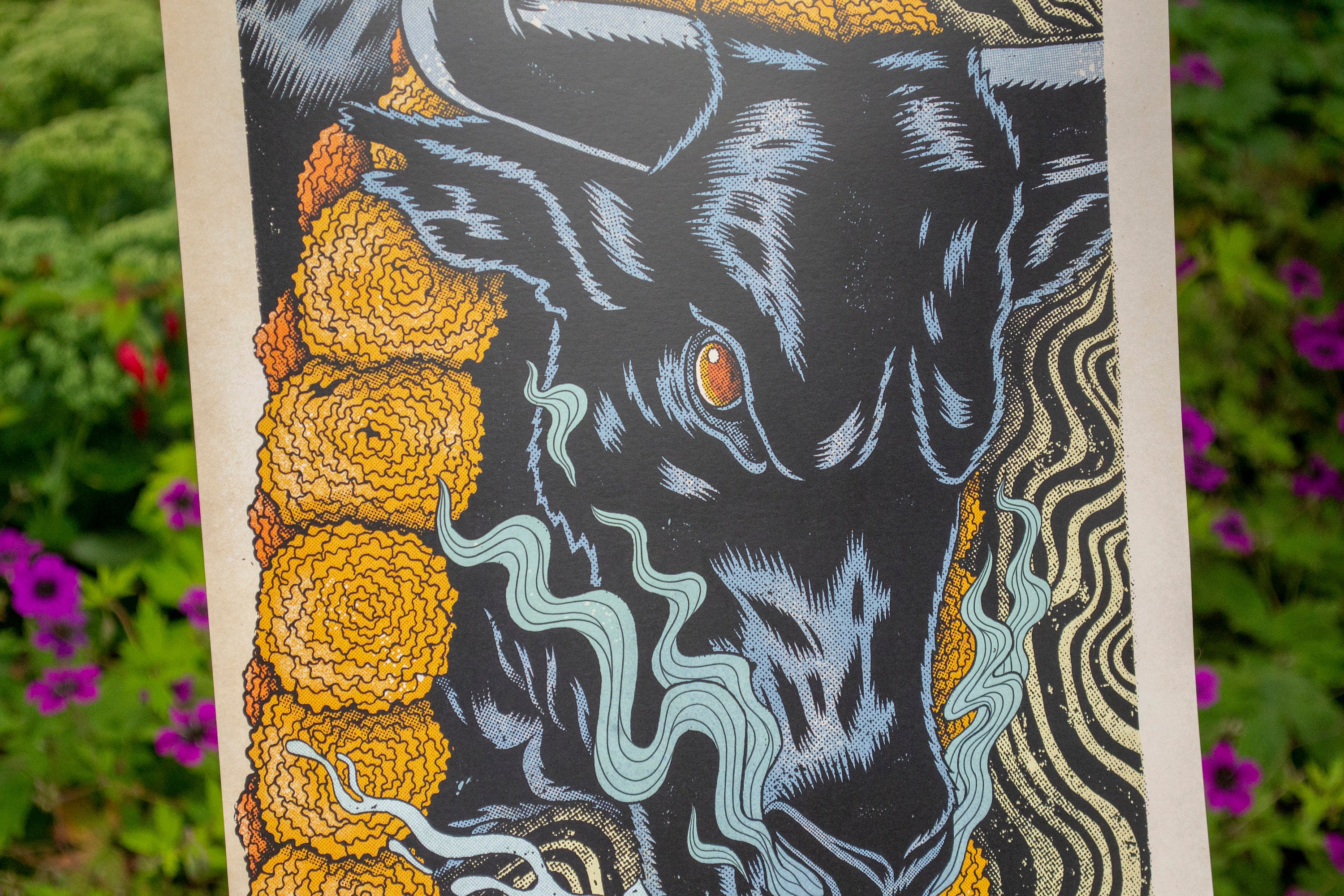 FOALS Black Bull Print - Etsy UK