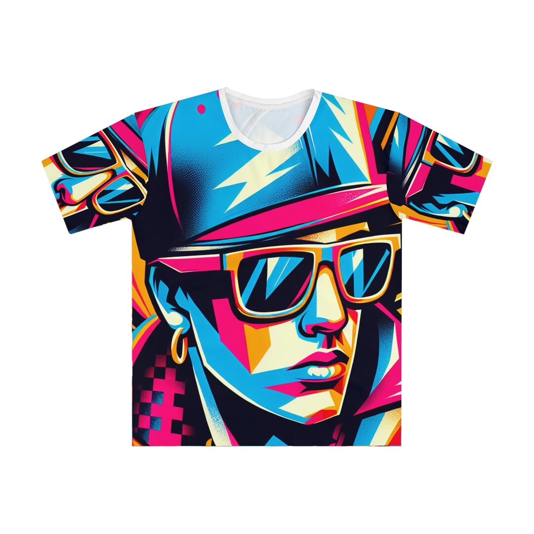 Neon Pop Art AOP T-shirt - Etsy