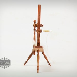 Miniature Spinning Wheel Walking Spin Spindle Dollhouse - Etsy