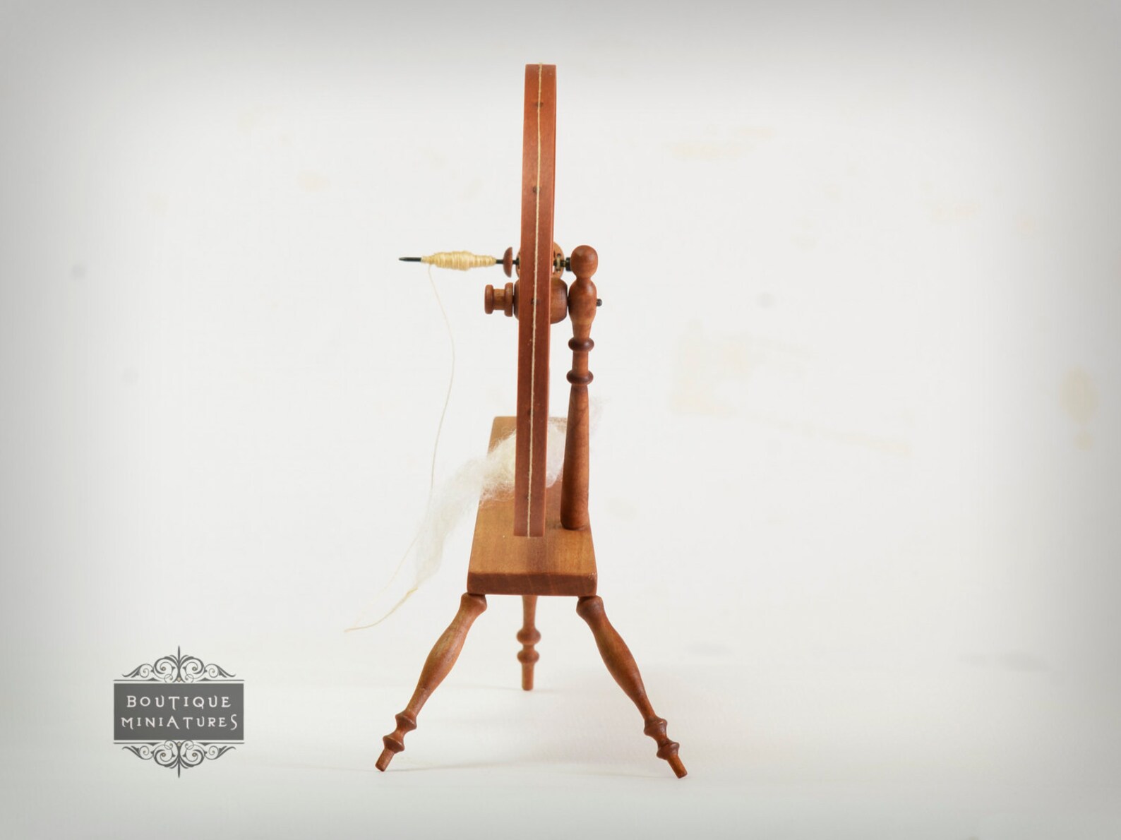 Miniature Spinning Wheel Walking Spin Spindle Dollhouse - Etsy