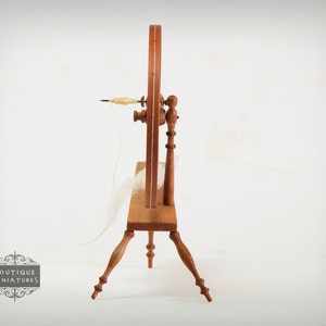 Miniature Spinning Wheel Walking Spin Spindle Dollhouse - Etsy