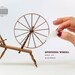 Miniature Spinning Wheel Walking Spin Spindle Dollhouse - Etsy