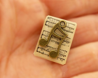 Music Note Pin Badge - Etsy