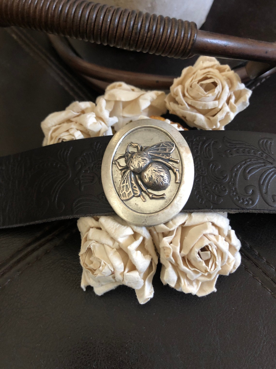 Bumble Bee Leather Cuff Bracelet Bee Bracelet Bee Gift Bee - Etsy