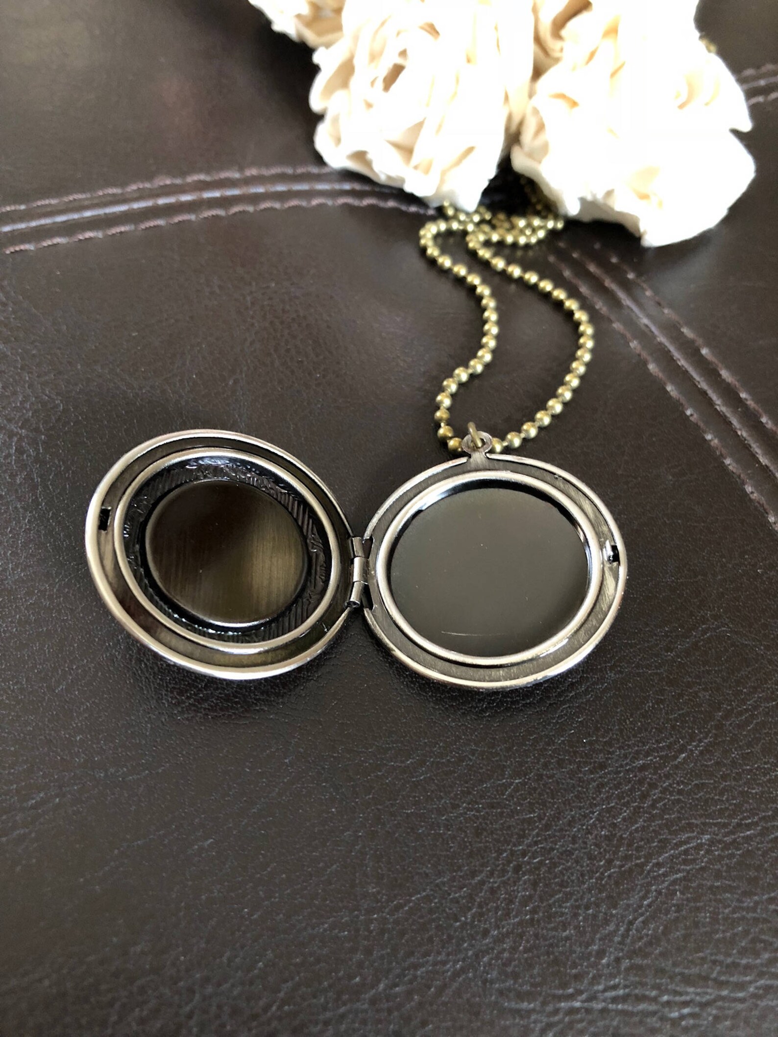 Peace Sign Locket Peace Sign Necklace Peace Sign Gift Peace | Etsy