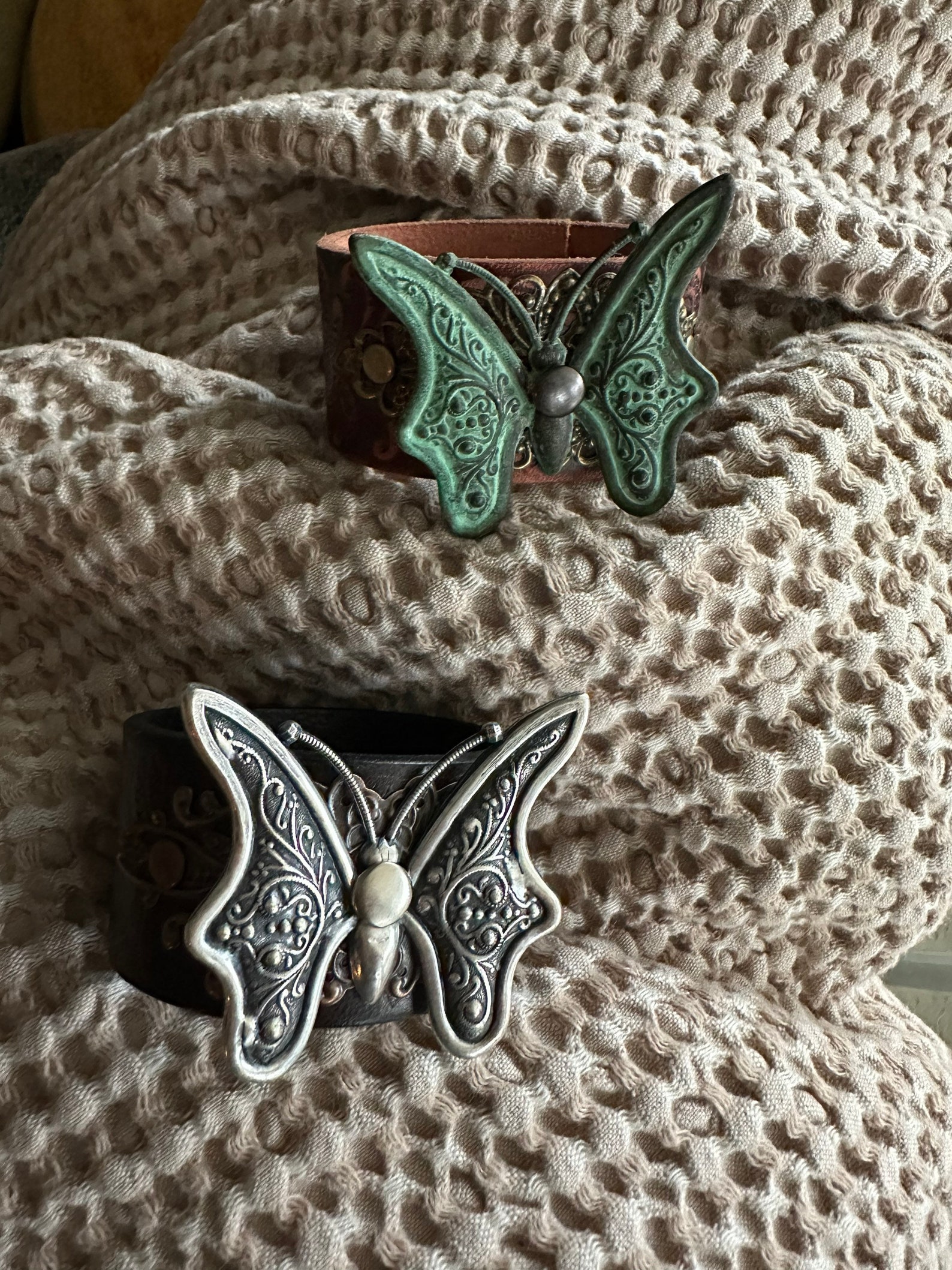 Butterfly Bracelet Leather Cuff, Butterfly Gift, Butterfly Jewelry ...