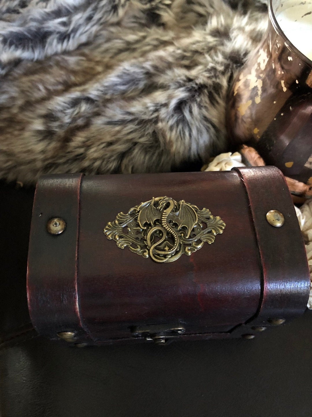 Ring Bearer Box, Dragon Jewelry Box, Wedding Ring Case, Wooden Ring Box ...