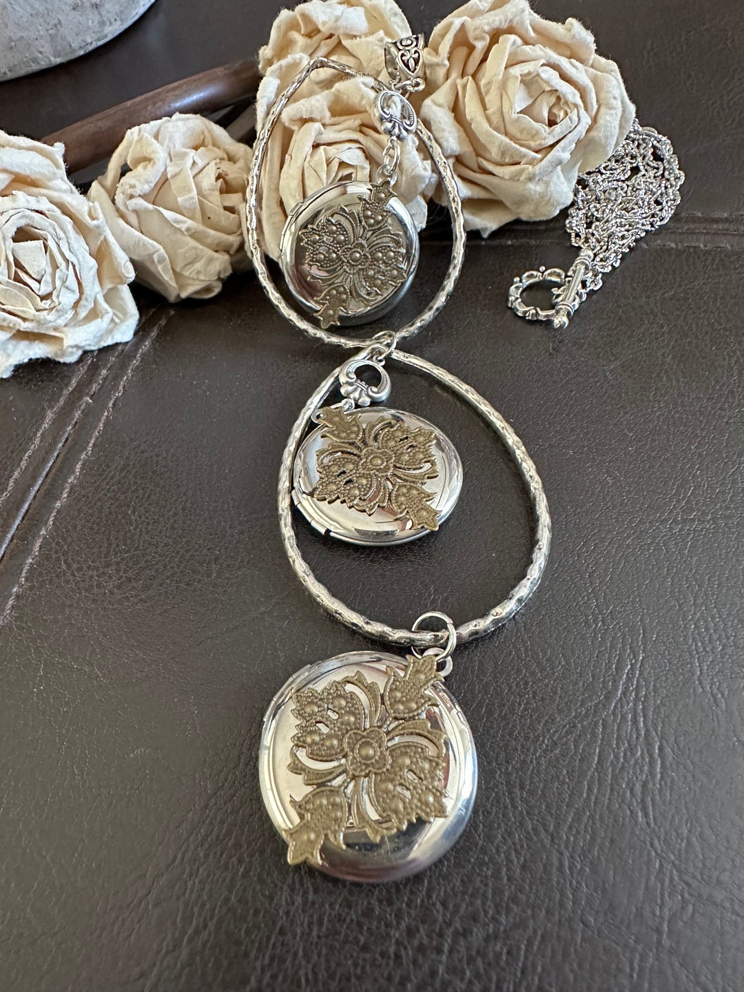 Multiple Photo Locket Necklace,six Photo Locket,family Photo Locket ...