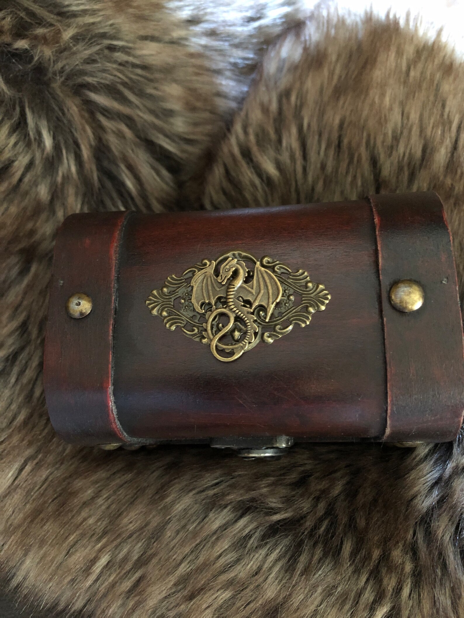 Ring Bearer Box Dragon Jewelry Box Wedding Ring Case Wooden - Etsy