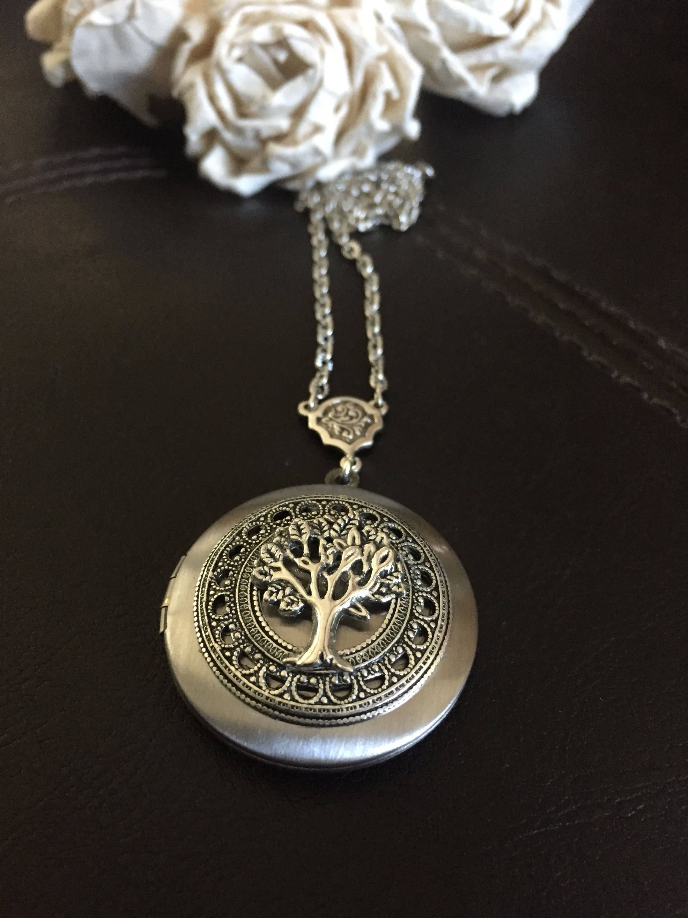 Tree of life badge holder retractable badge reel tree of | Etsy