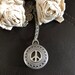 Peace Sign Locket, Peace Sign Necklace, Peace Sign Gift, Peace Jewelry ...
