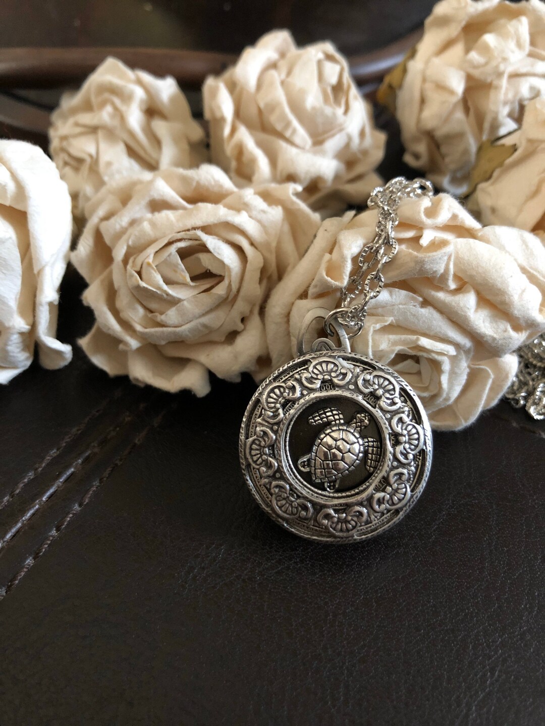 Sea Turtle Locket, Sea Turtle Necklace, Turtle Gift, Four Photo Locket ...