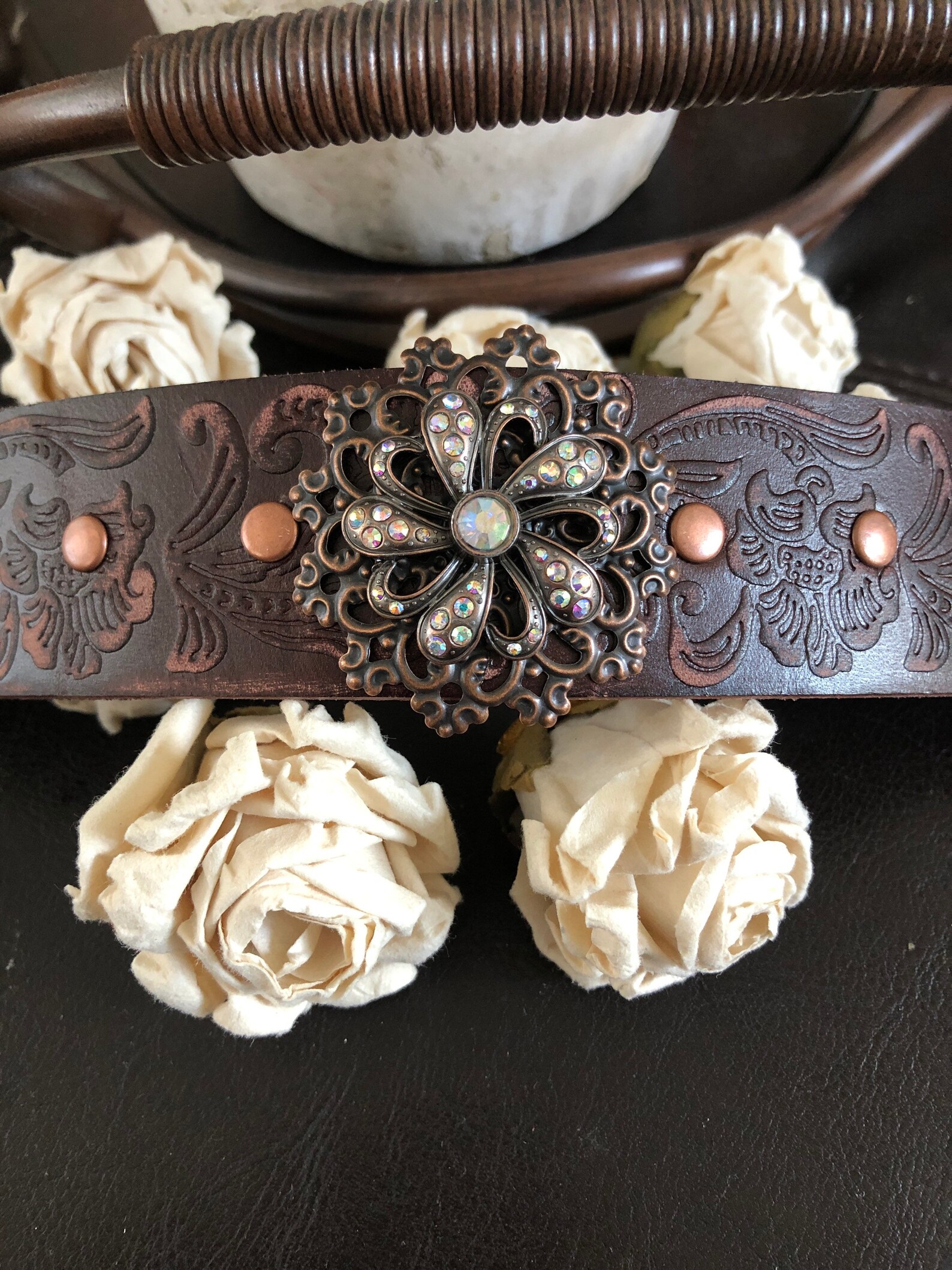 Leather Cuff Western Cuff Western Jewelry Leather Bracelet - Etsy