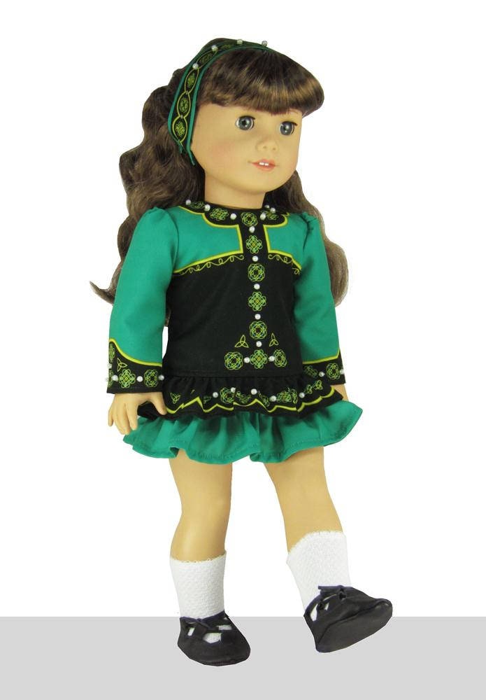 18 Inch "irish Step Dancing Outfit" Kit to Sew! - Fits Doll Shown ...
