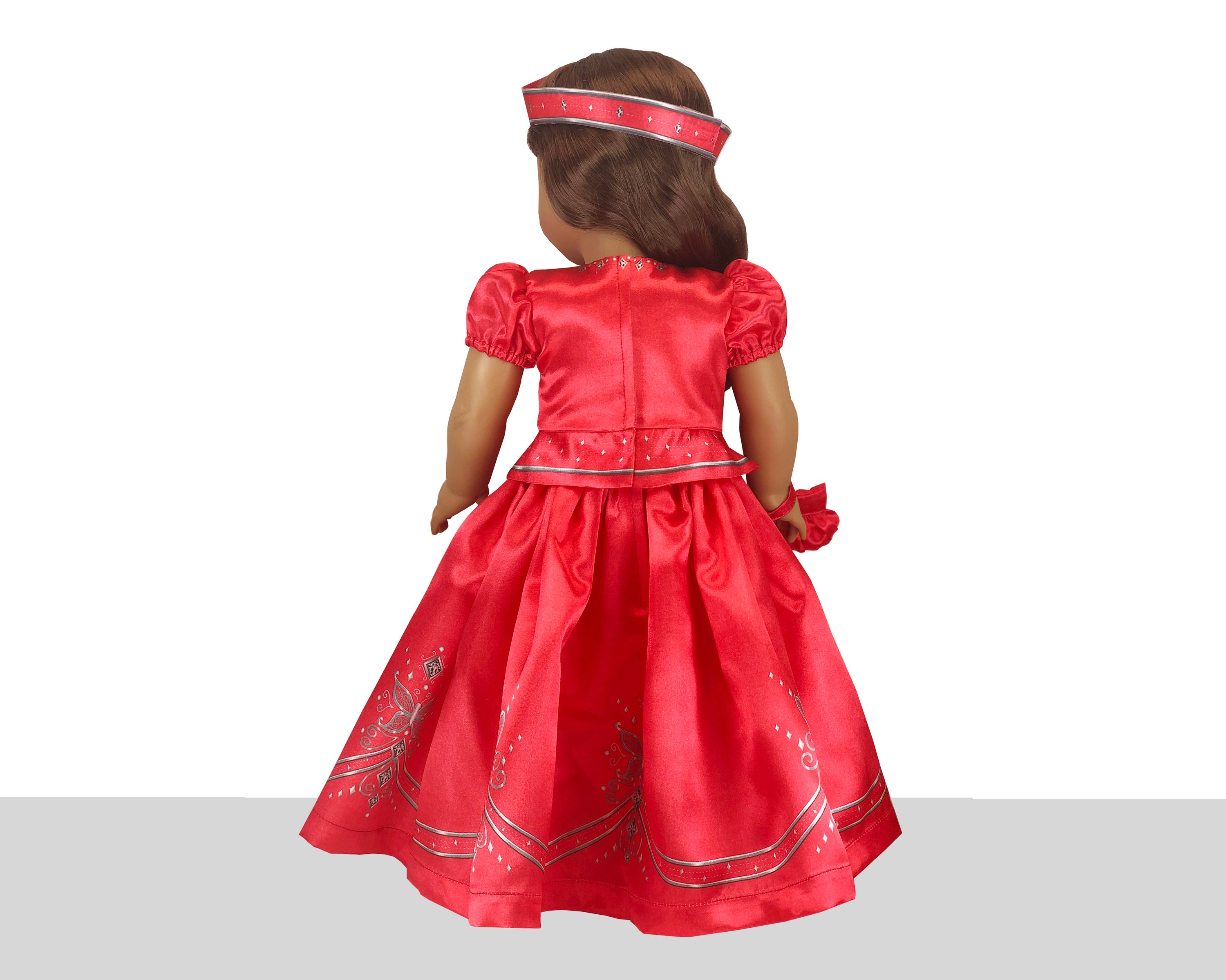 18 Inch Red Sparkle Princess Gown Kit to Sew for - Etsy