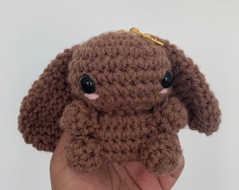 Crochet Bunny Keychain - Etsy