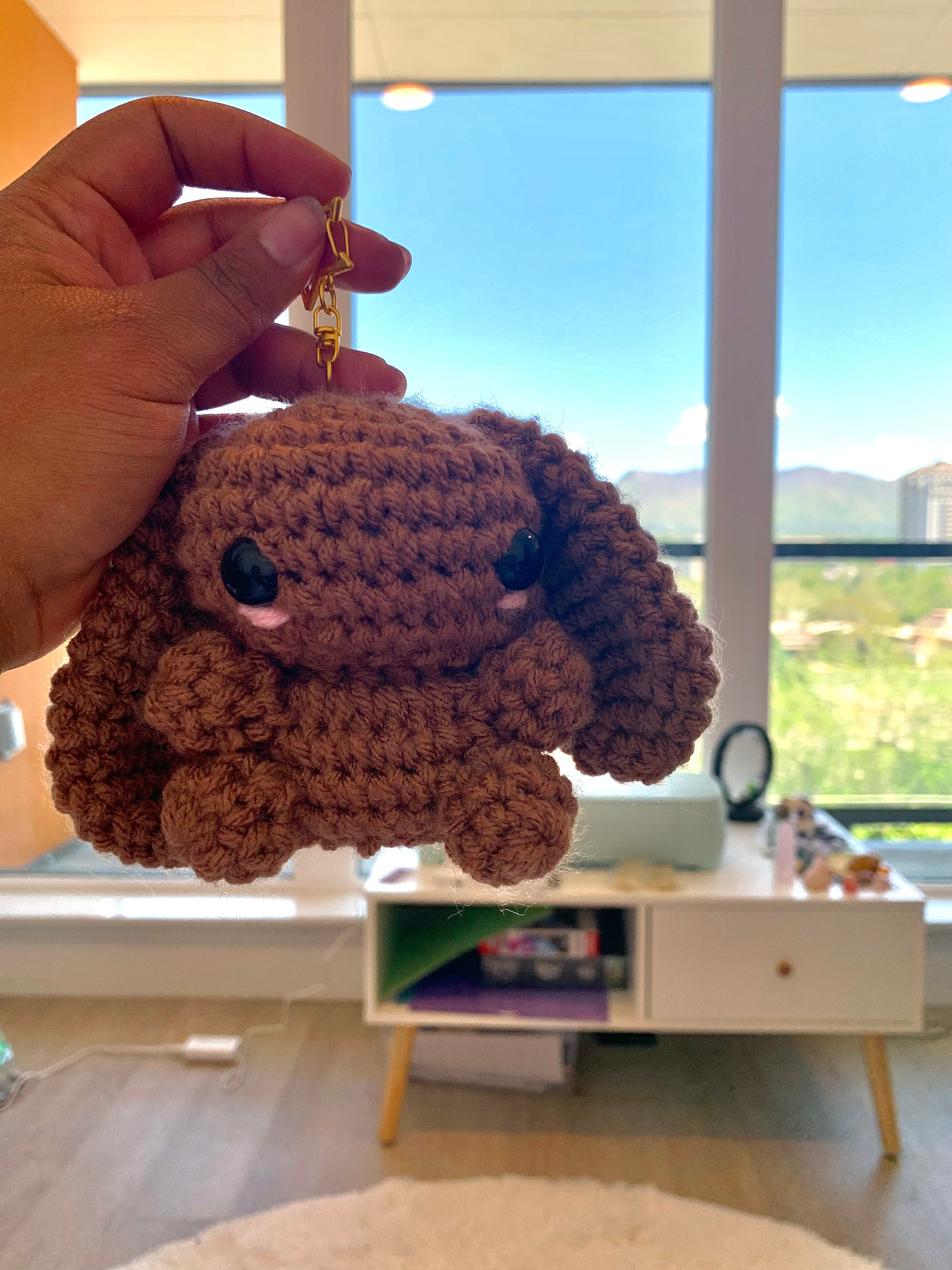 Crochet Bunny Keychain - Etsy