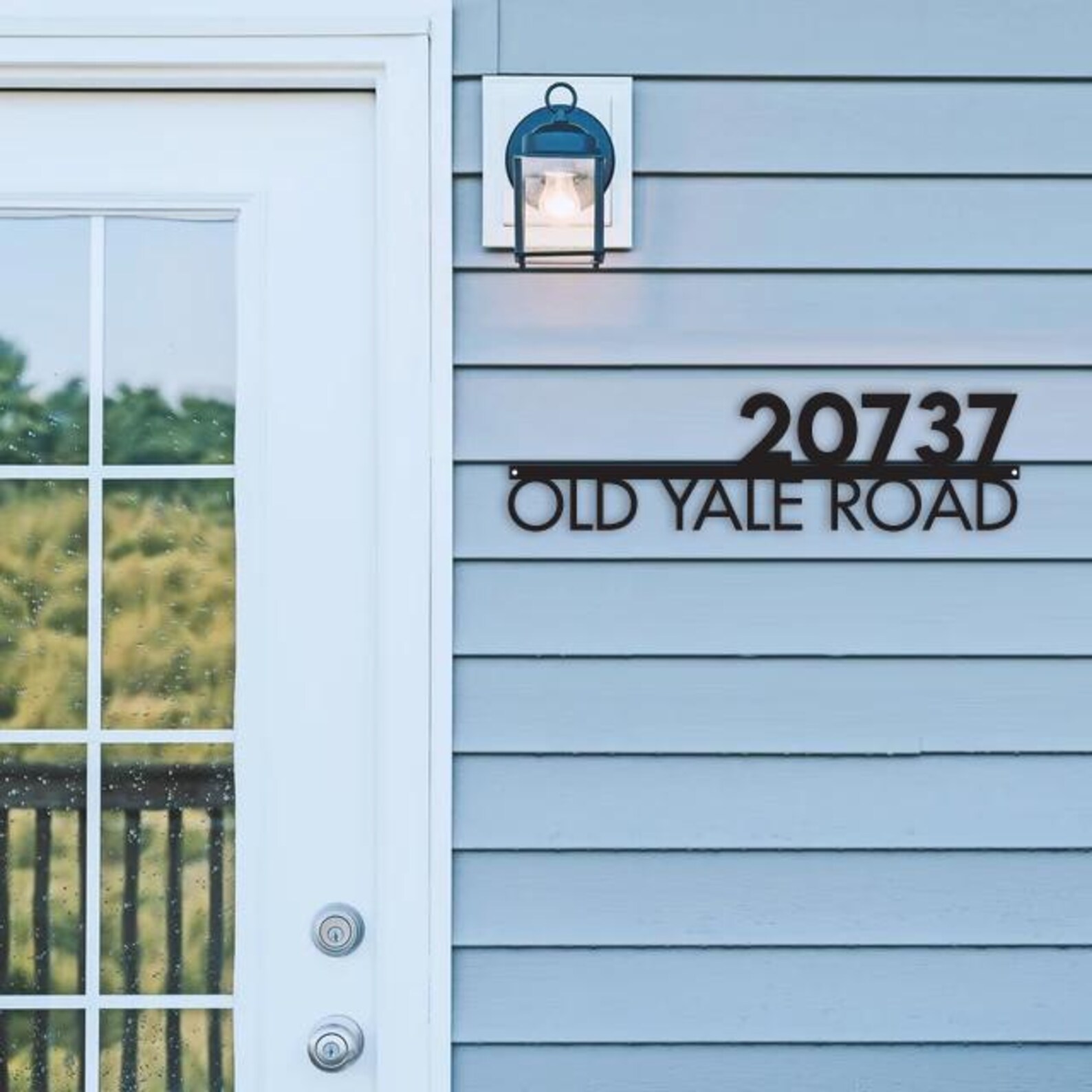 Modern Address Sign - Civic Numbers - Office Sign - Etsy