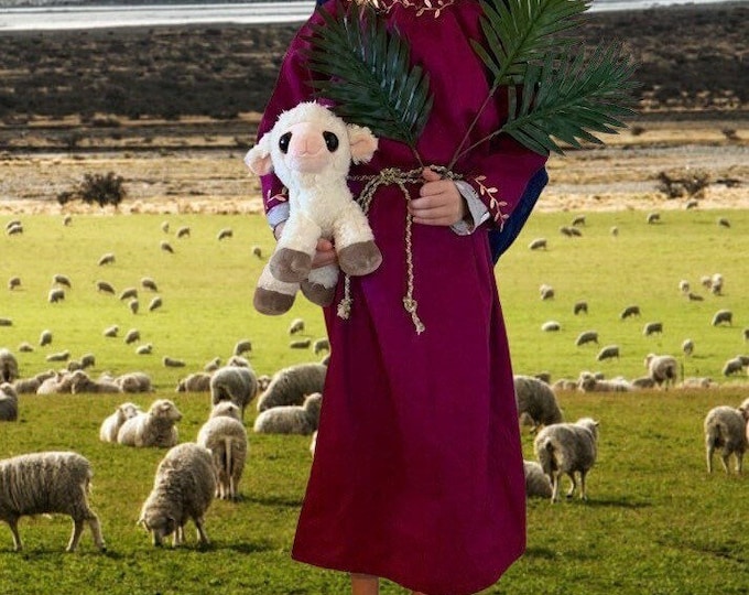 St. Philomena Costume With Flower Wreath Braided Waist Cord - Etsy