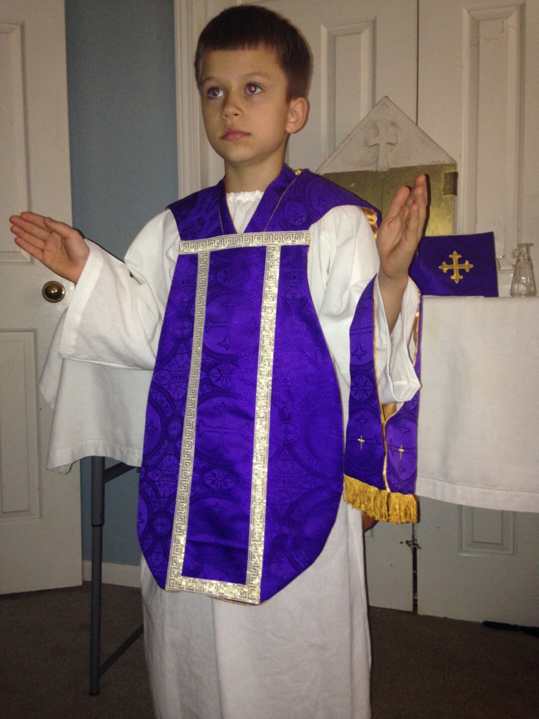 5 Piece Boys' Costume Vestment Set for Advent or Lent - Etsy