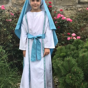 Blessed Mother Mary Costume. Mother Mary Costume, Nativity Costume ...