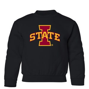 Iowa State Cyclones Youth Crewneck Sweatshirt I-STATE Logo Kids ISU ...